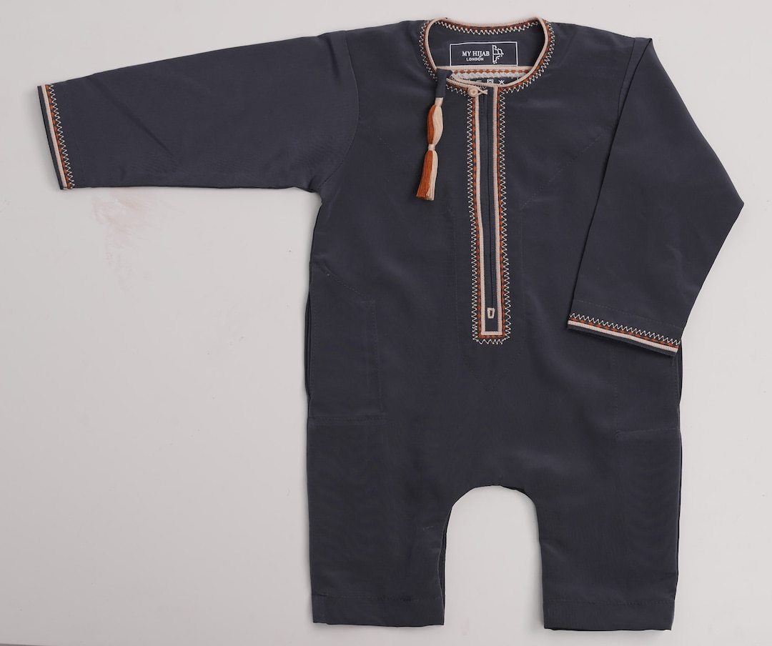 Thobe Jubbah Jubba Islamic Children Newborn Baby Kid's Romper Present ...