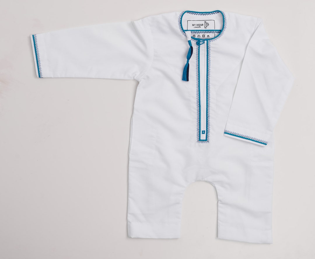 Thobe Jubbah Jubba Islamic Children Newborn Baby Kid's Romper Present ...