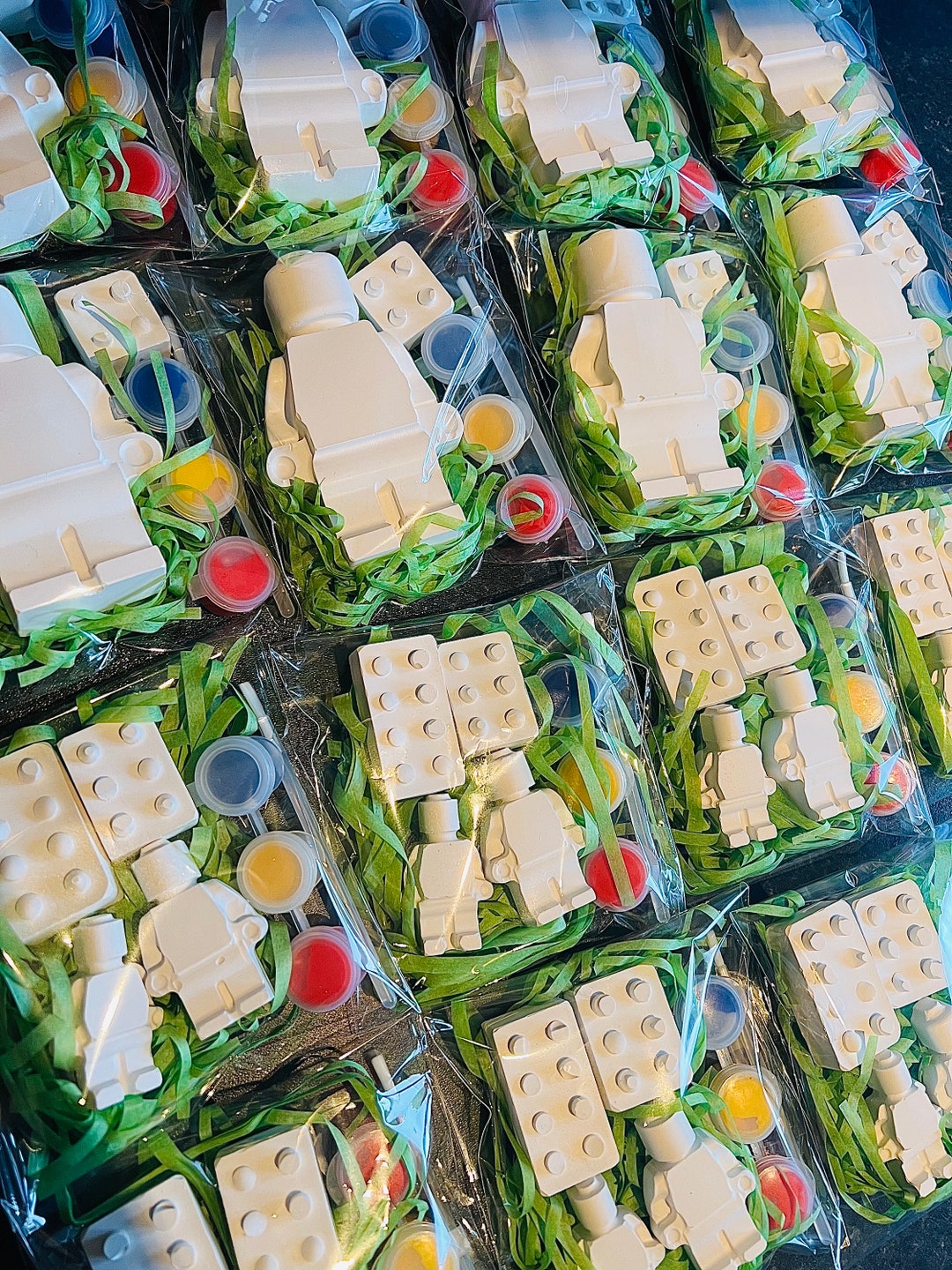 Lego Party Bag Filler, Paint Your Own Lego Man, Kids Party Favour, Lego ...