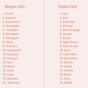 Colors & Shapes Printable Flashcards Matching Sorting Game - Etsy