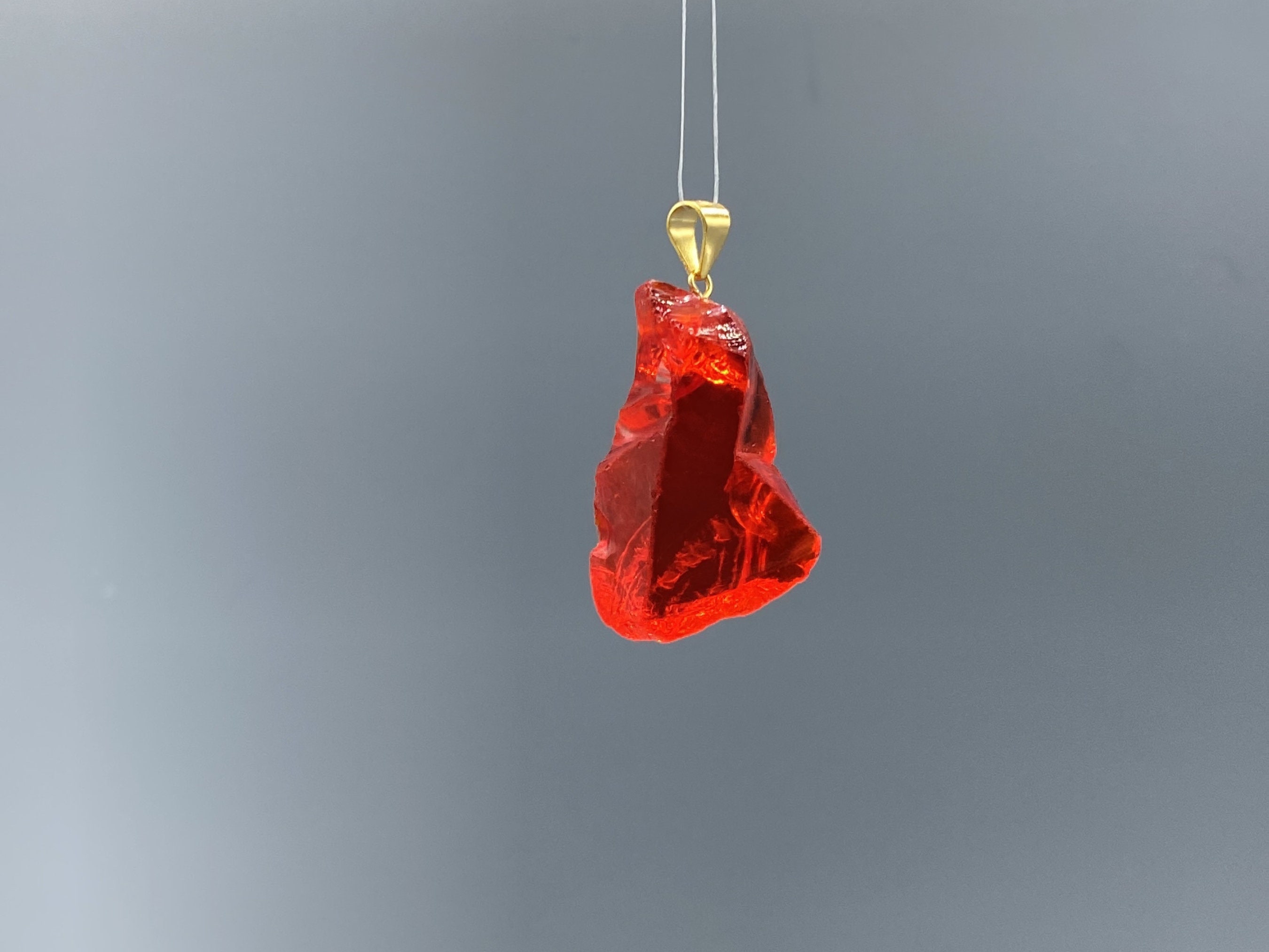 Red Andara Pendant - Etsy