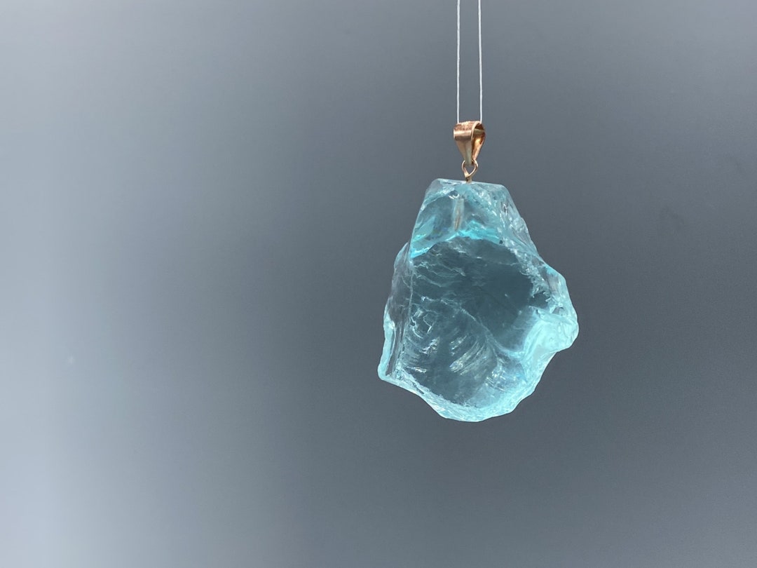 Light Blue Ray Andara Pendant - Etsy