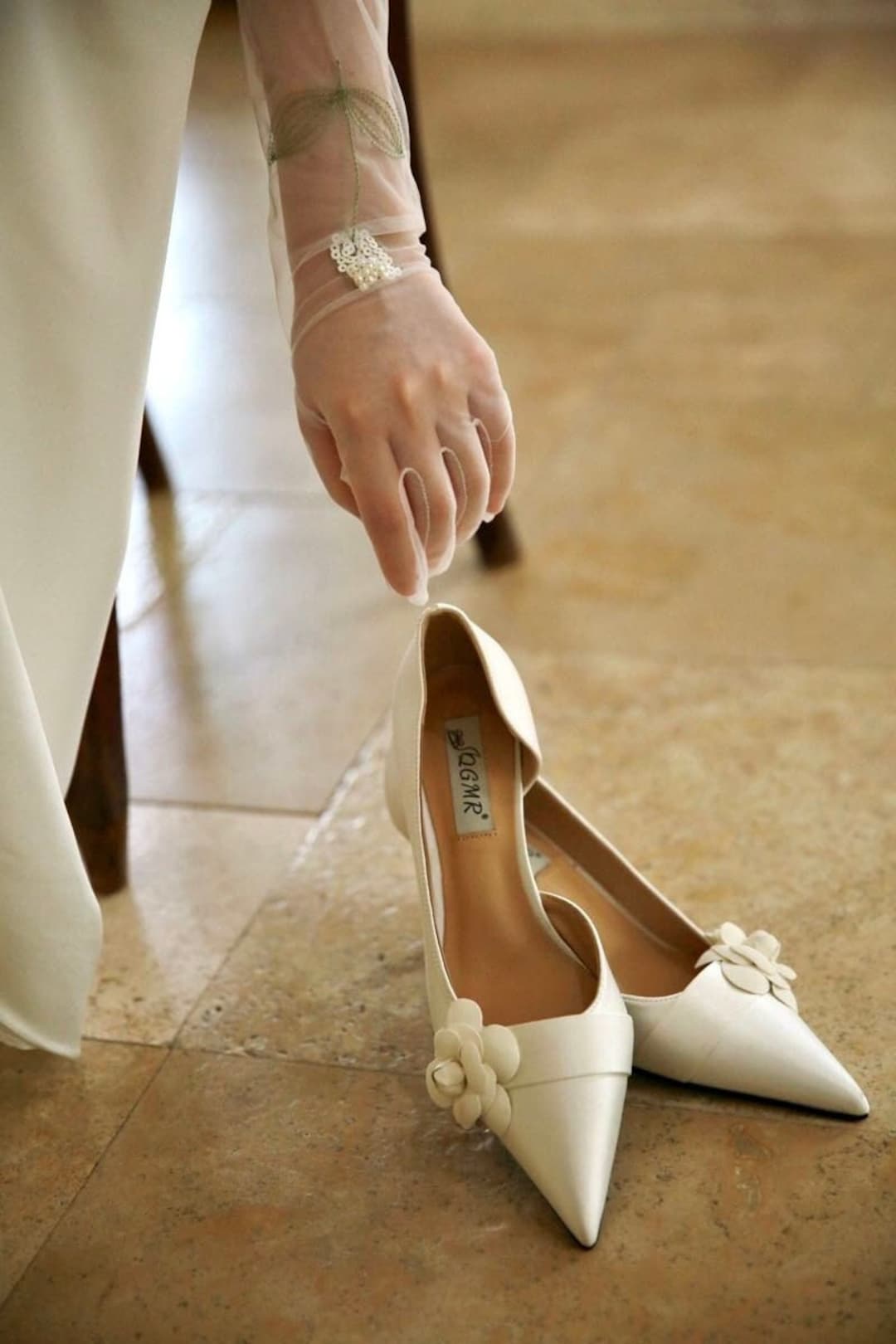 Camellia Wedding Shoes, Simple Wedding Shoes, Reception Shoes ...