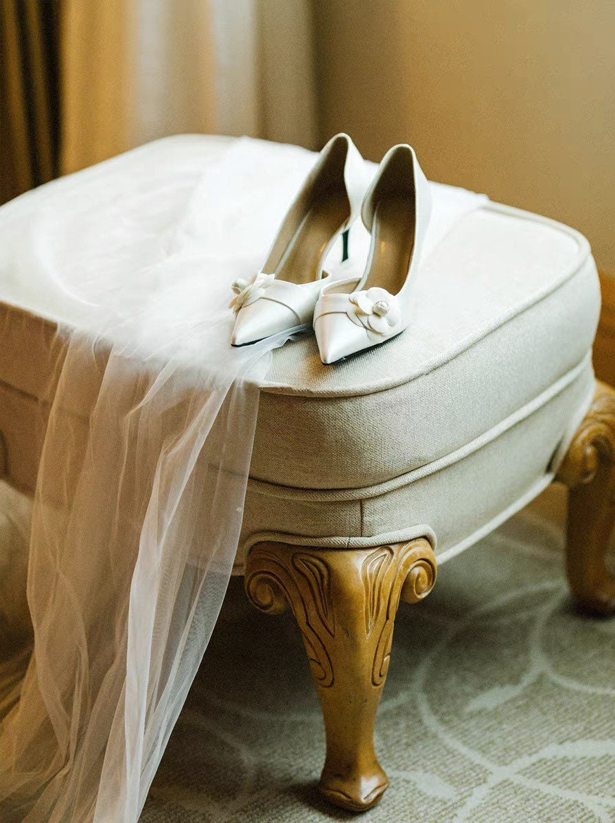 Camellia Wedding Shoes, Simple Wedding Shoes, Reception Shoes ...