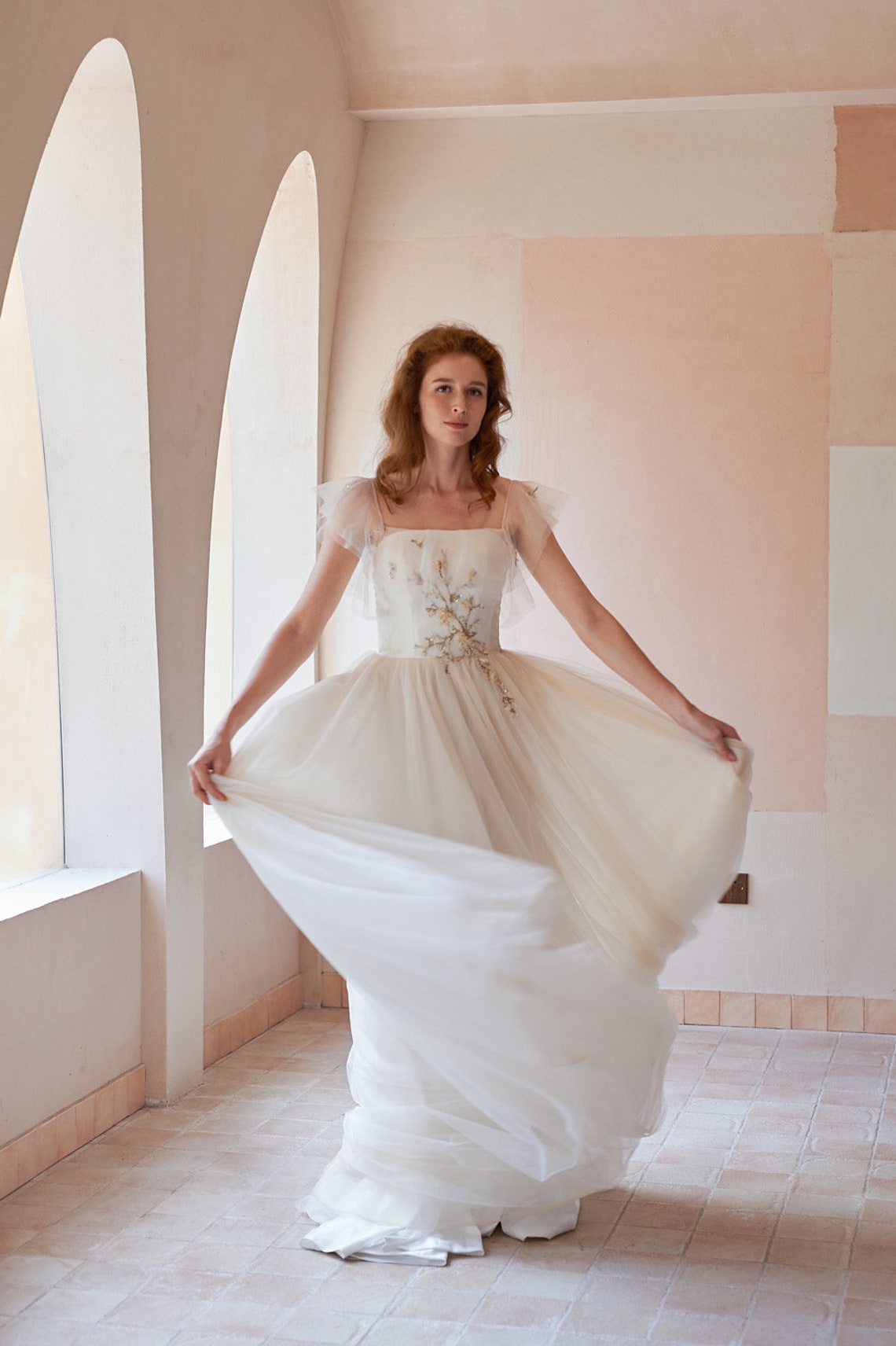 Whimsical Tulle Wedding Dress Fairy Wedding Dress Boho - Etsy