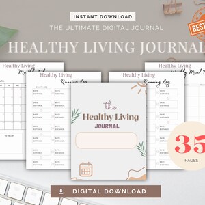 Healthy Living Journal, Self Care Journal, Gratitude Journal, Wellness ...