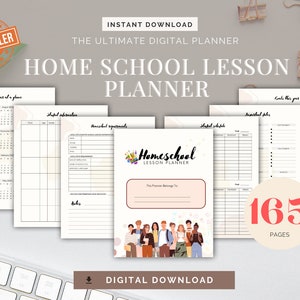 Editable Homeschool Planner, Home School Teacher, Academic Lesson ...