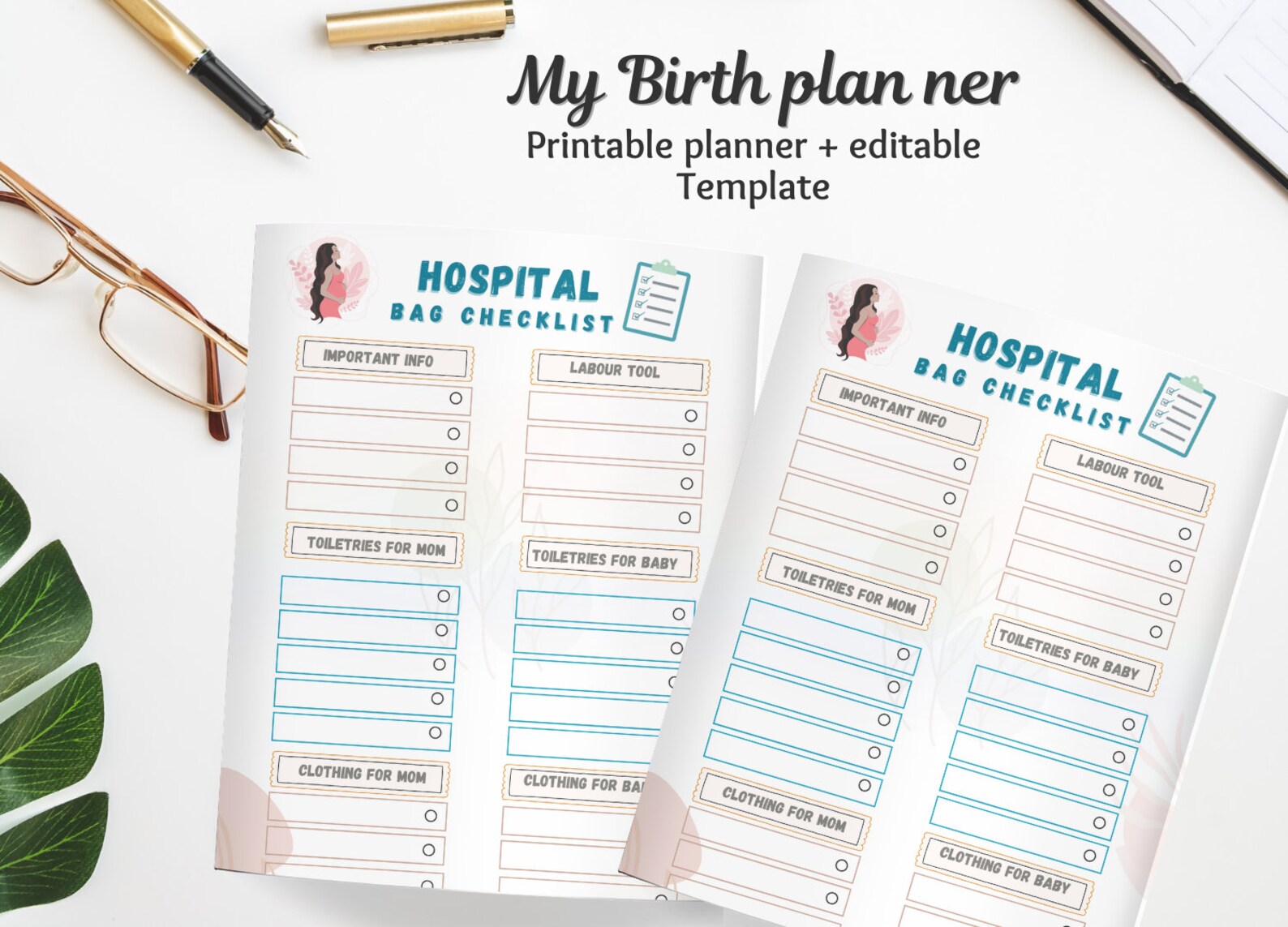 Checklist Hospital Bag, Labor and Delivery Check List for Mom and Baby ...