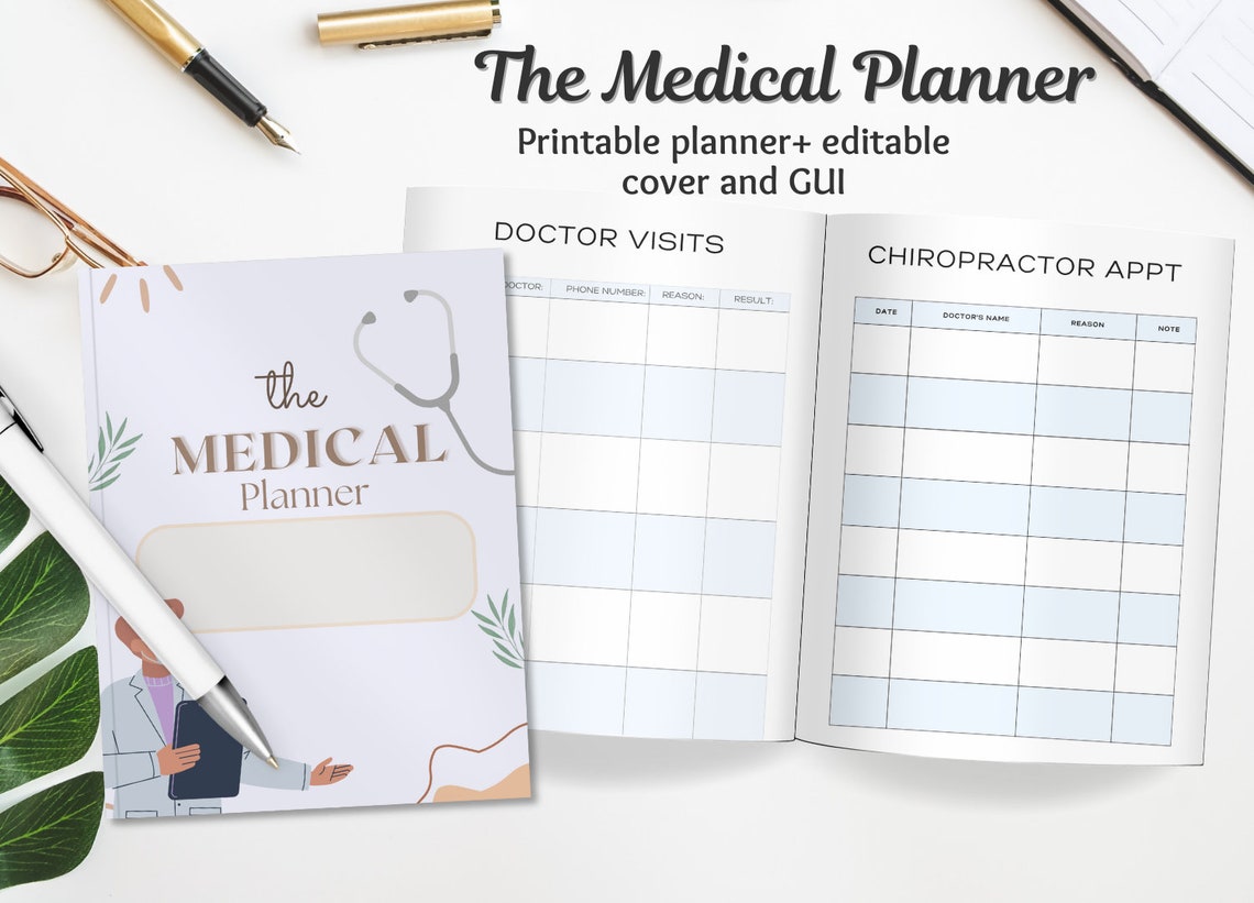Medical Planner Printable, Family Medical Binder, Healthcare Planner ...