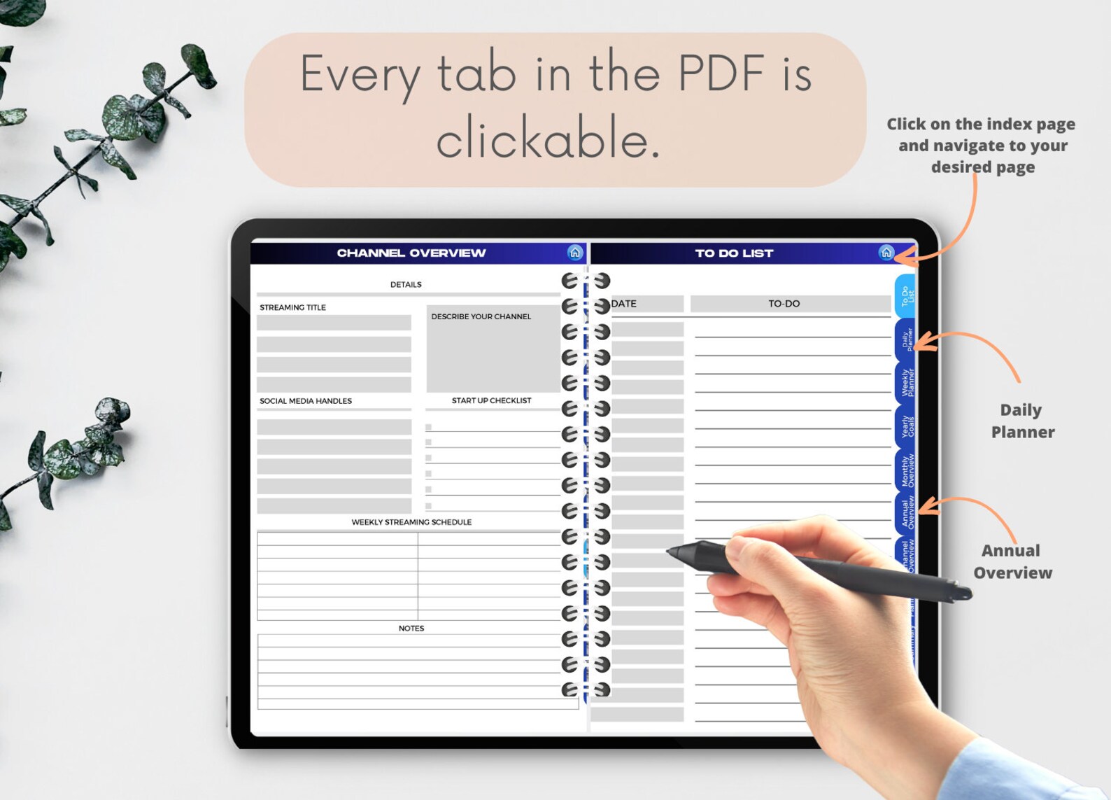 Live Stream Planner, Live Streaming Planner, Streamer Planner, Stream ...