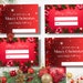 Merry Christmas Card, Christmas Thank You Greeting Card Template, Thank ...