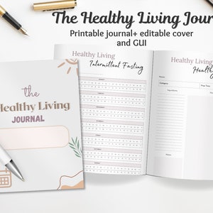 Healthy Living Journal, Self Care Journal, Gratitude Journal, Wellness ...