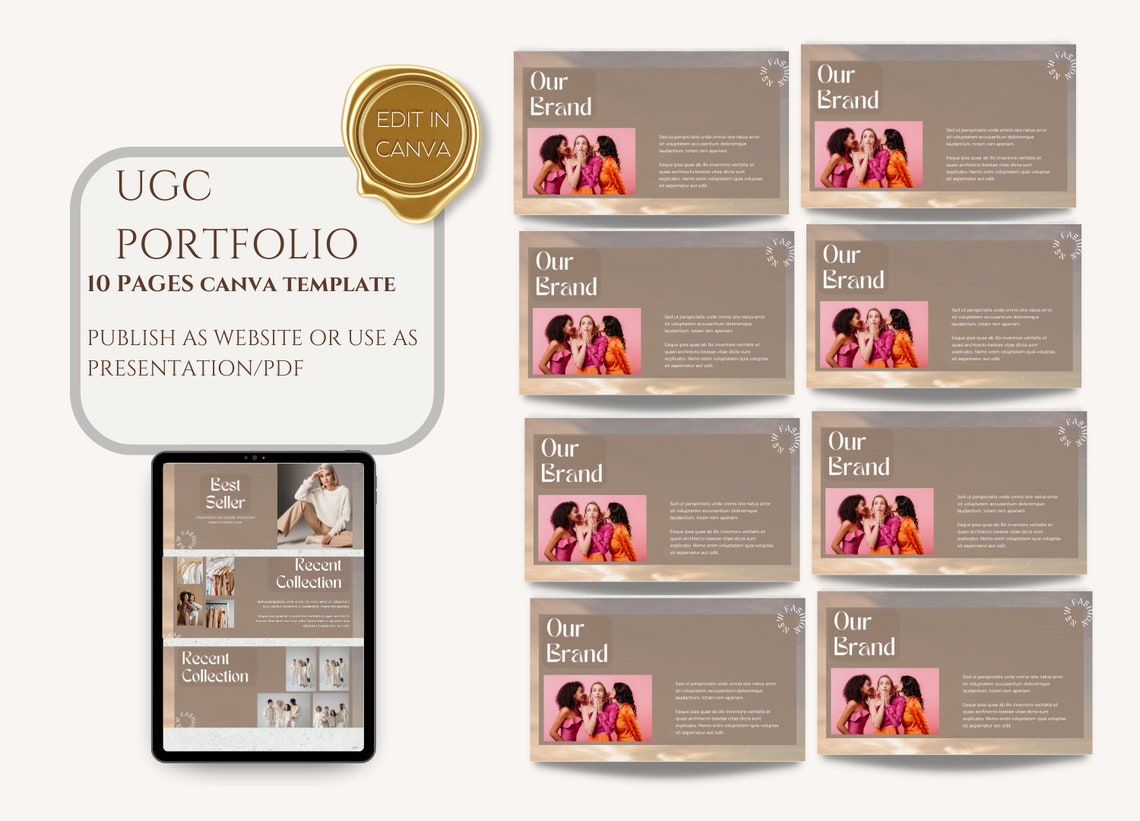 UGC Portfolio Template, UGC Landing Page, UGC Website, Creator ...