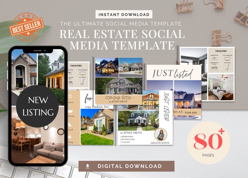 Realtor Marketing Kit, Branding Bundle for Realtor, Modern Real Estate ...