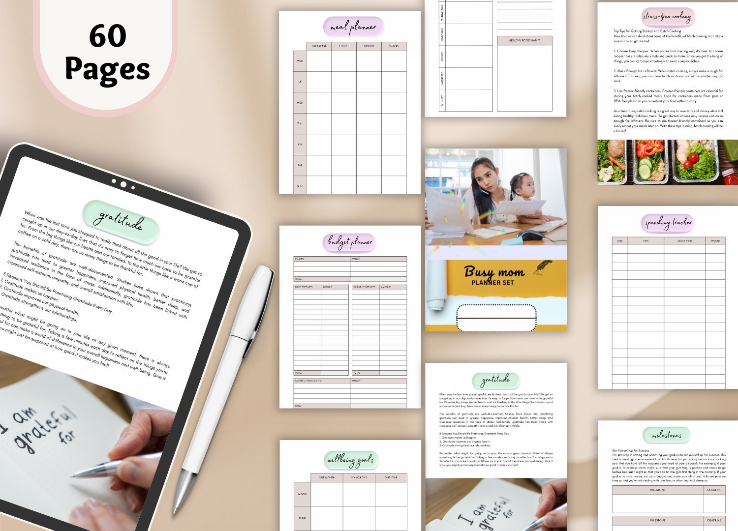 The Busy Mom Planner, Printable Planner, Planner for Moms, Busy Mom ...