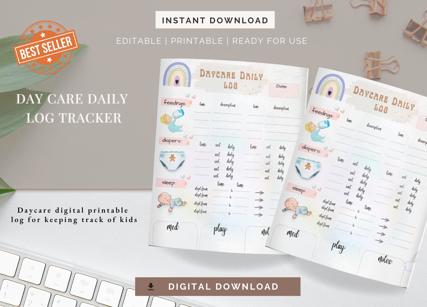 Baby Daily Log Tracker Newborns Chart for Feedings Log Doctor Visit ...