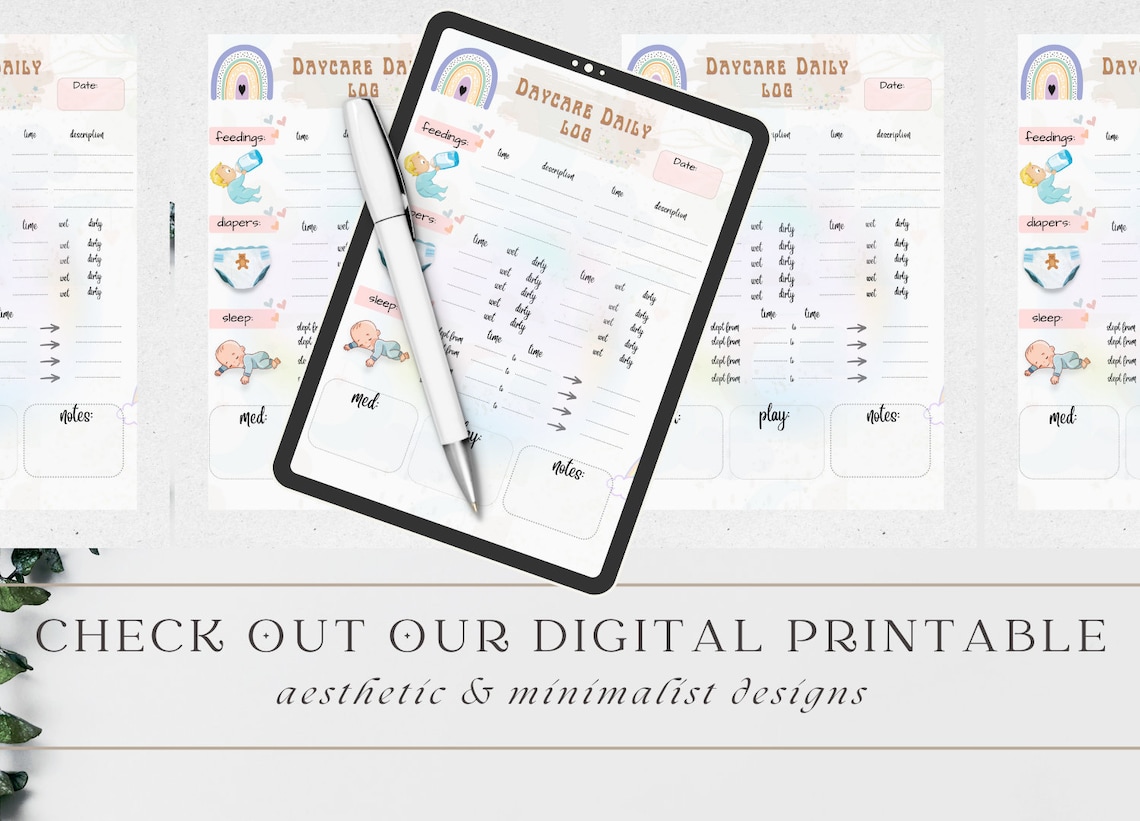 Baby Daily Log Tracker Newborns Chart for Feedings Log Doctor Visit ...