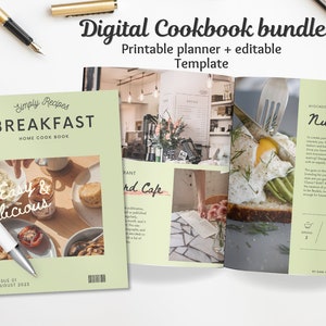 Cookbook Template ,recipe Book Template , Cook Book Template, Recipe ...