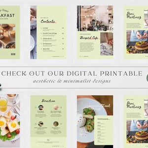Cookbook Template ,recipe Book Template , Cook Book Template, Recipe ...