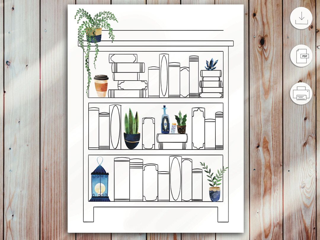 Book Tracker, Printable, Instant Download - Etsy