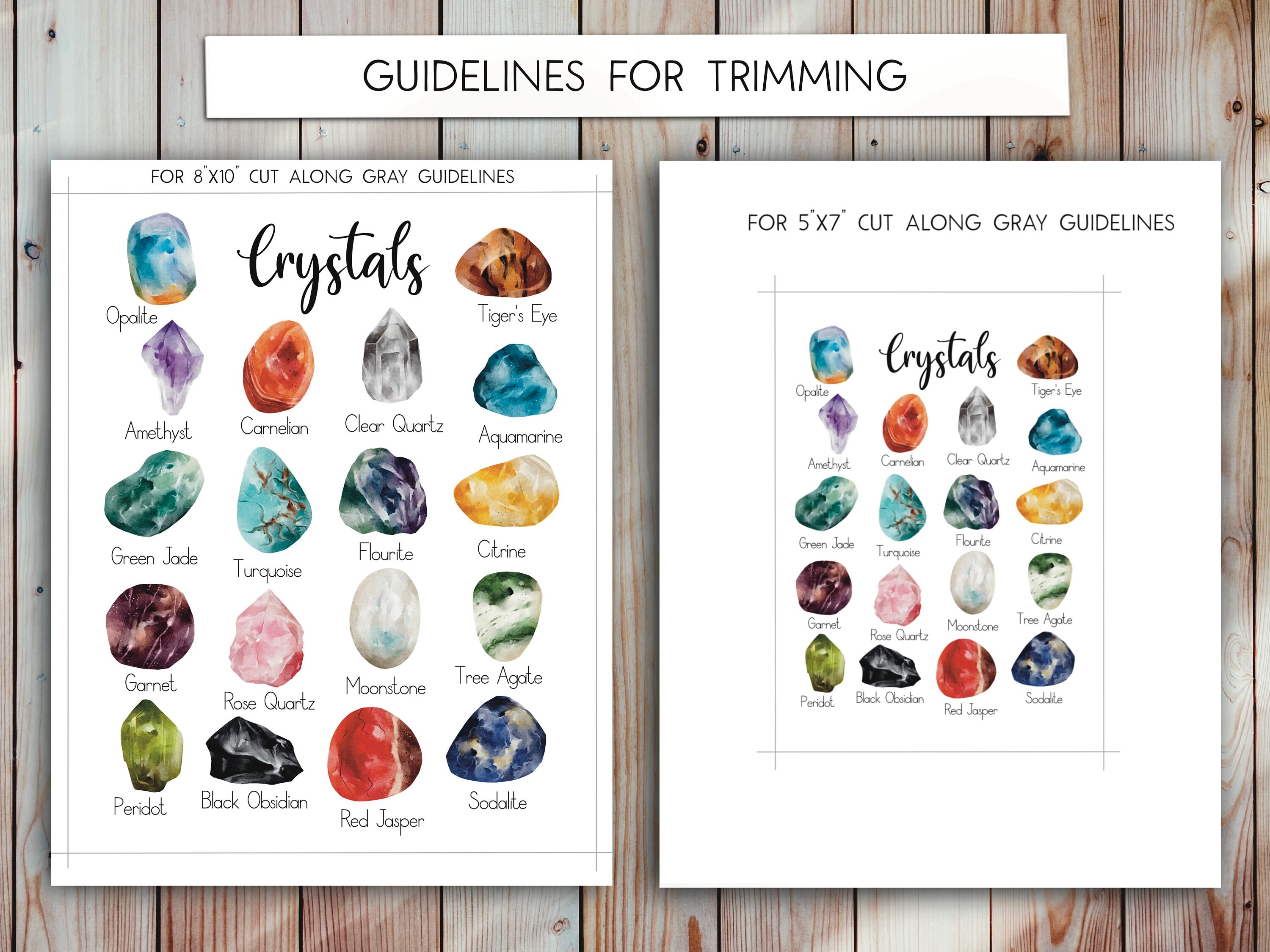 Crystals Poster, Printable Instant Download - Etsy