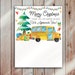 School Bus Driver Christmas Card, Printable, Instant Download - Etsy