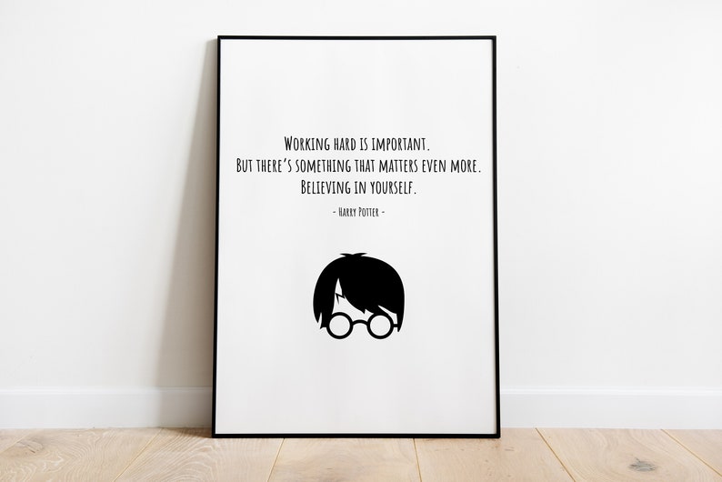 HP Printable Quote Art, Set of 3 Quotes, Magic, Wizard, Wall Art, Home ...