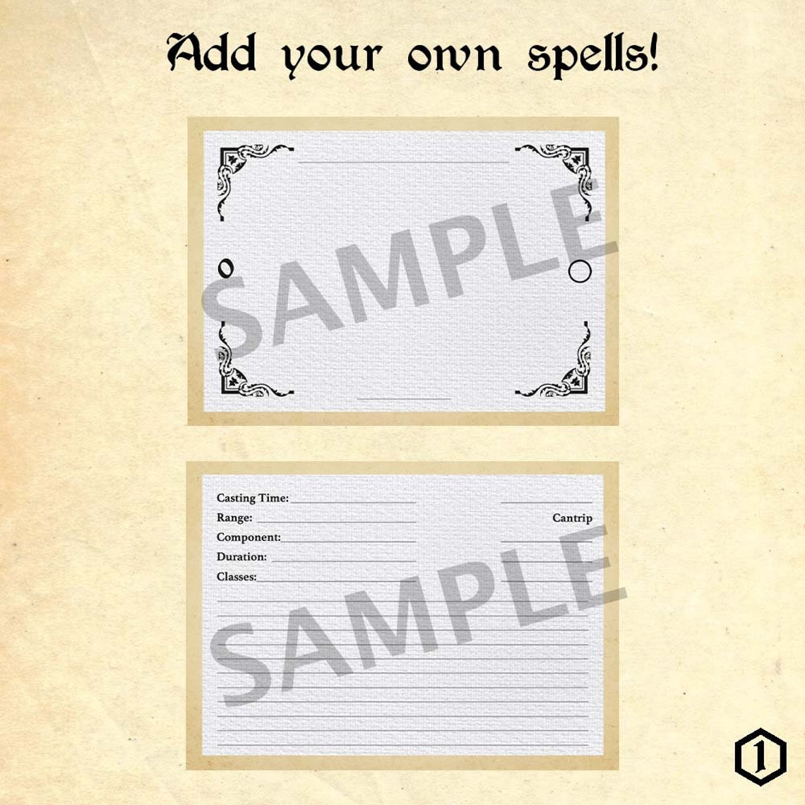 Cantrips Dnd Illustrated Spell Cards DIGITAL DOWNLOAD - Etsy