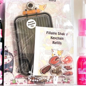 Kawaii Fillable Shaker Keychains Bento Box, Hibachi, Ramen - Etsy