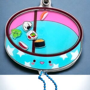 4 Kawaii Fillable Shaker Keychain SET - Etsy Australia