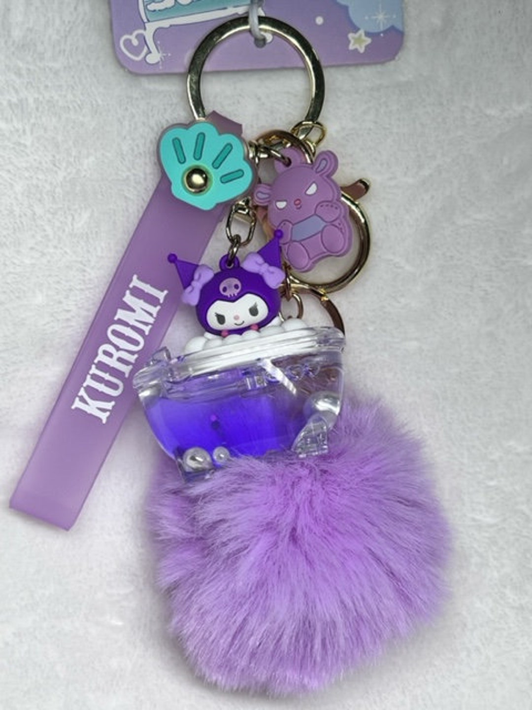 Kawaii Anime Japanese Cartoon Bubble and Liquid Keychains With - Etsy