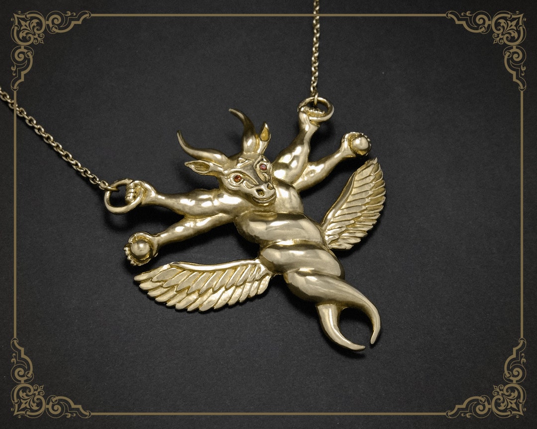 Occult Jewelry Pagan Wicca Pendant Large Gothic Statement Necklace - Etsy