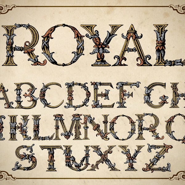 Ornate Alphabet - Etsy
