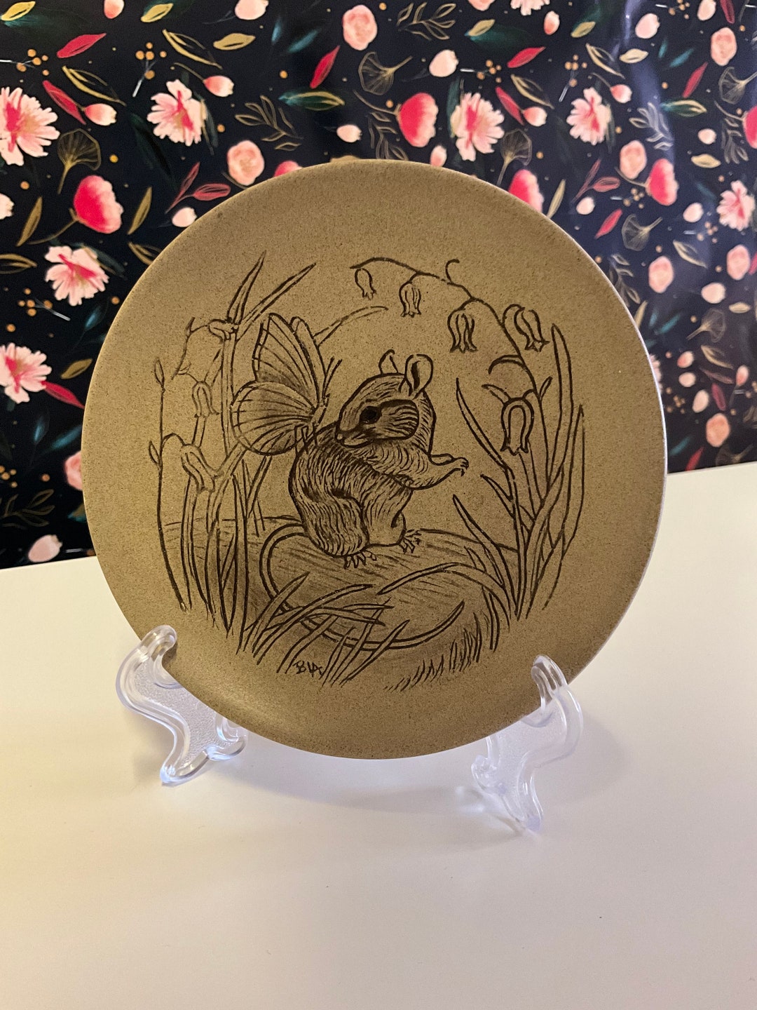 Stoneware Poole Pottery Plate Squirrel Cottagecore 4T373 - Etsy