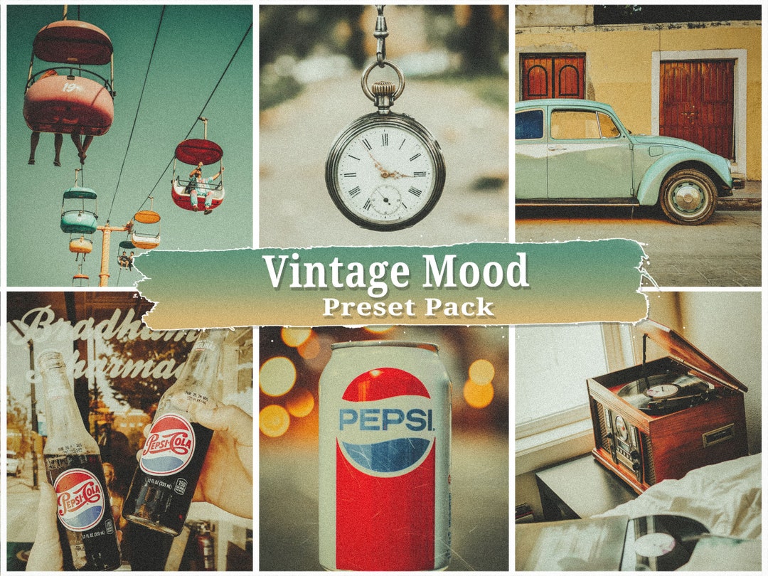 Vintage Mood Lightroom Preset Pack Pc/mobile, Vintage Preset,moody ...