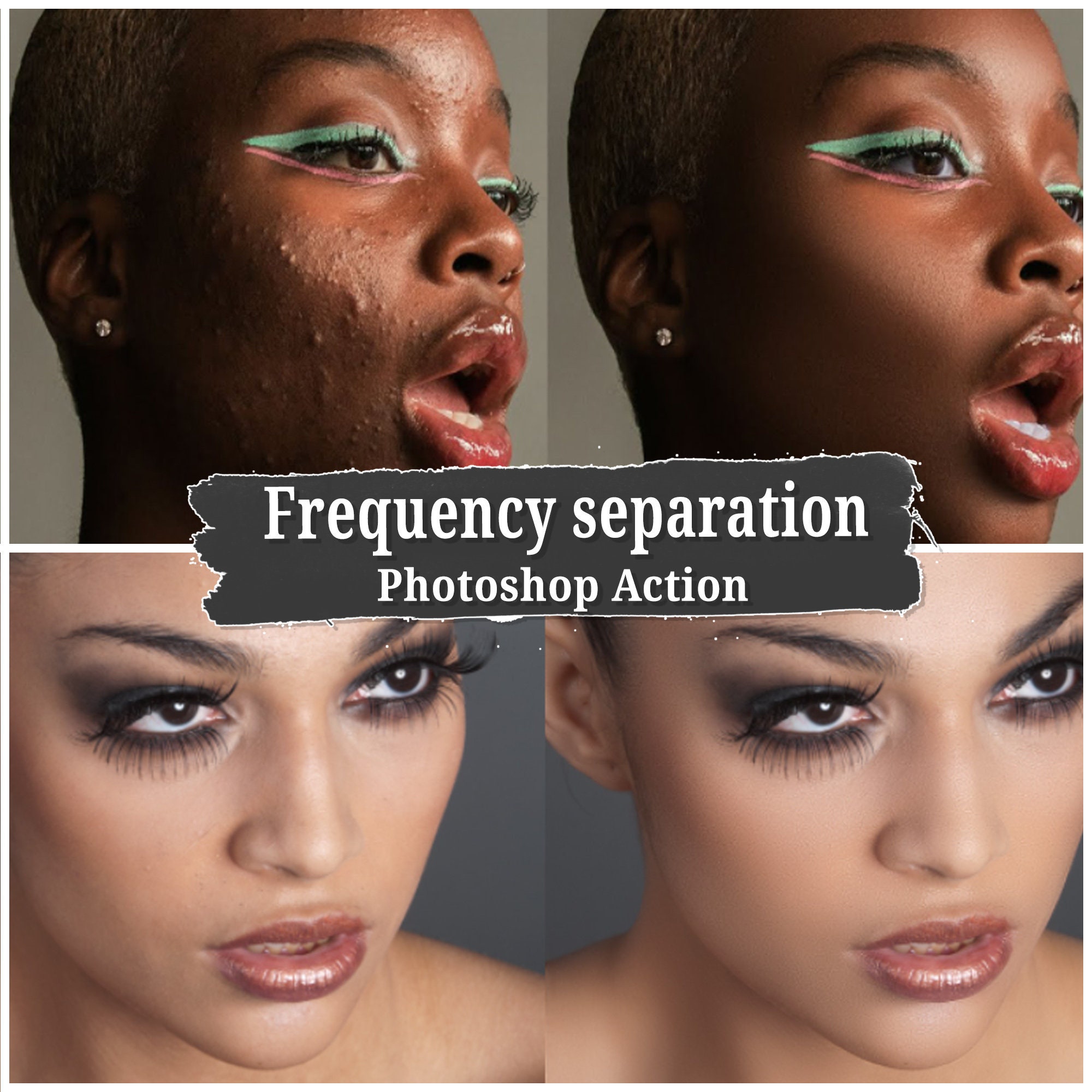 Frequency Separation High-End Photoshop Action - Etsy.de