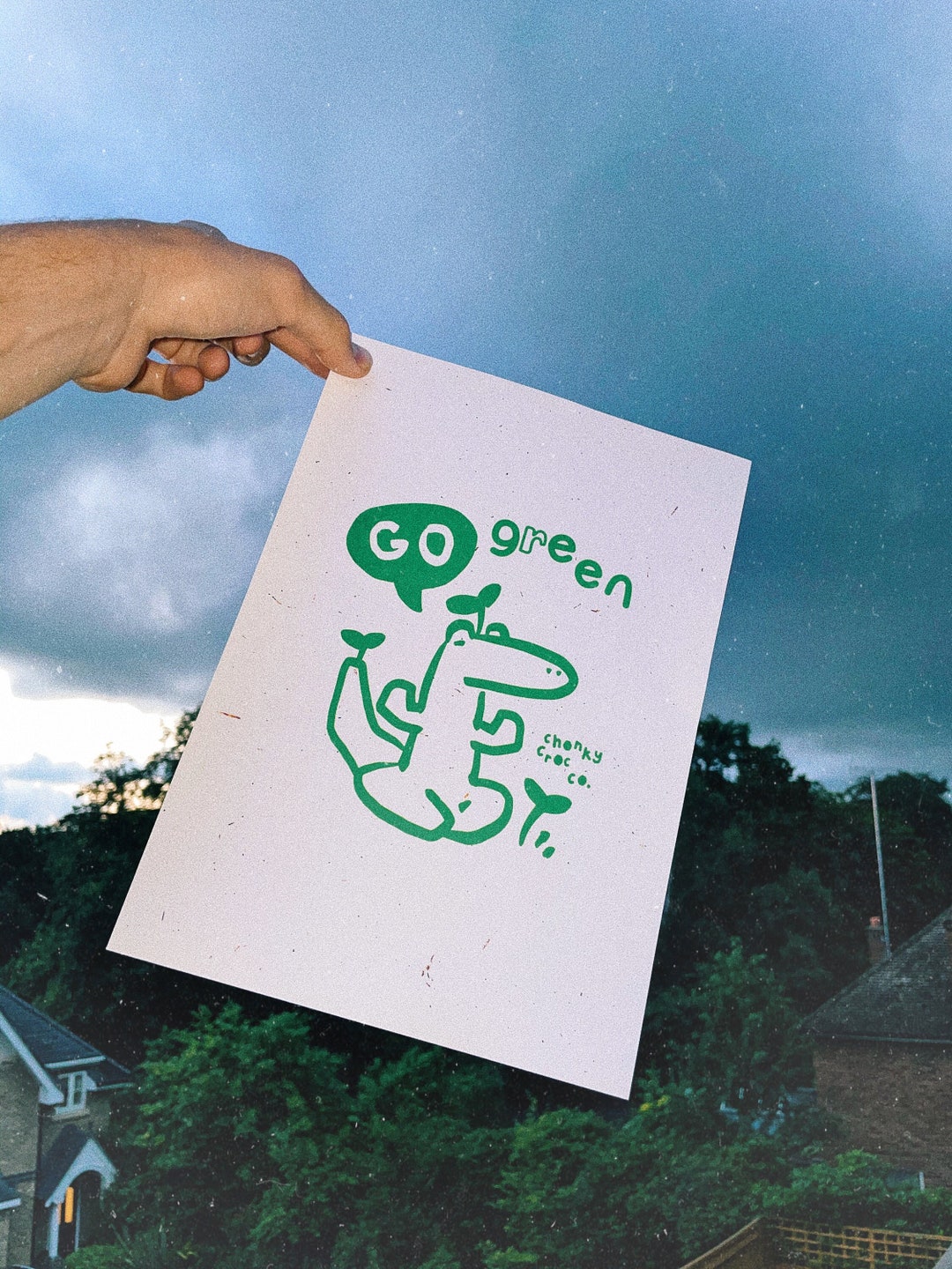 Go Green - Screen Print - Etsy