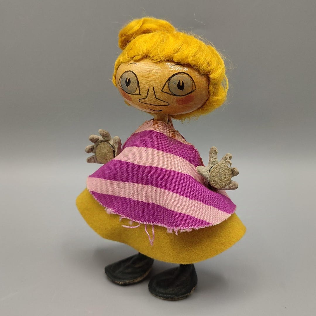 Vintage Moomin Mymble Figurine Doll by Atelier Fauni Finland Finnish ...