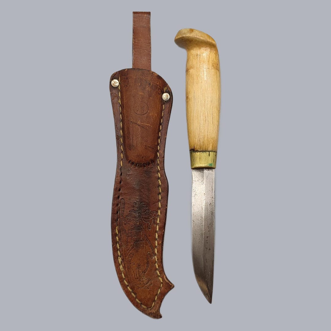 Vintage Ilves Puukko Knife Finnish Janne Marttiini Rovaniemi Lapland ...