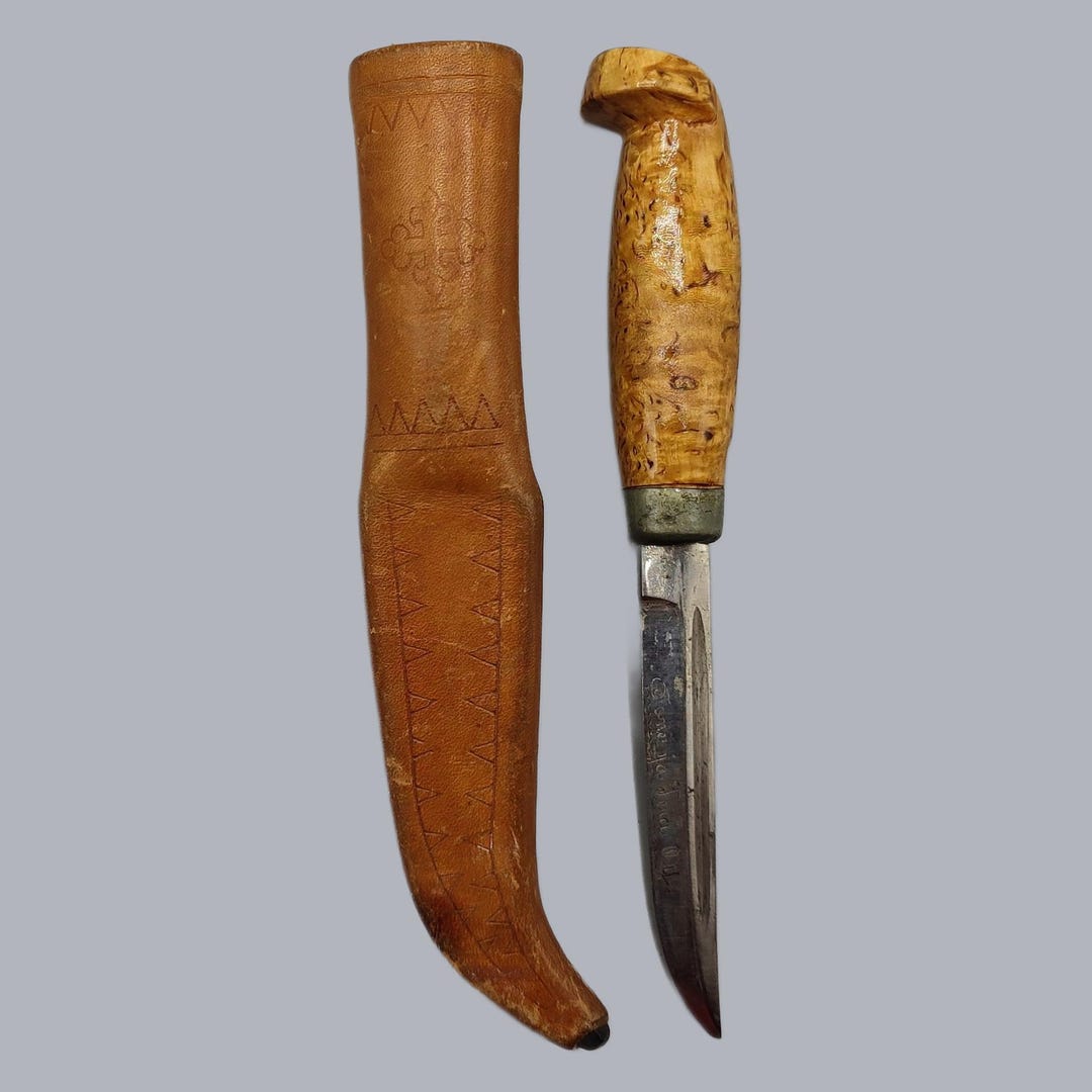 Vintage Ponsipää Puukko Knife Finnish Unknown Knifemaster Finland Masur ...