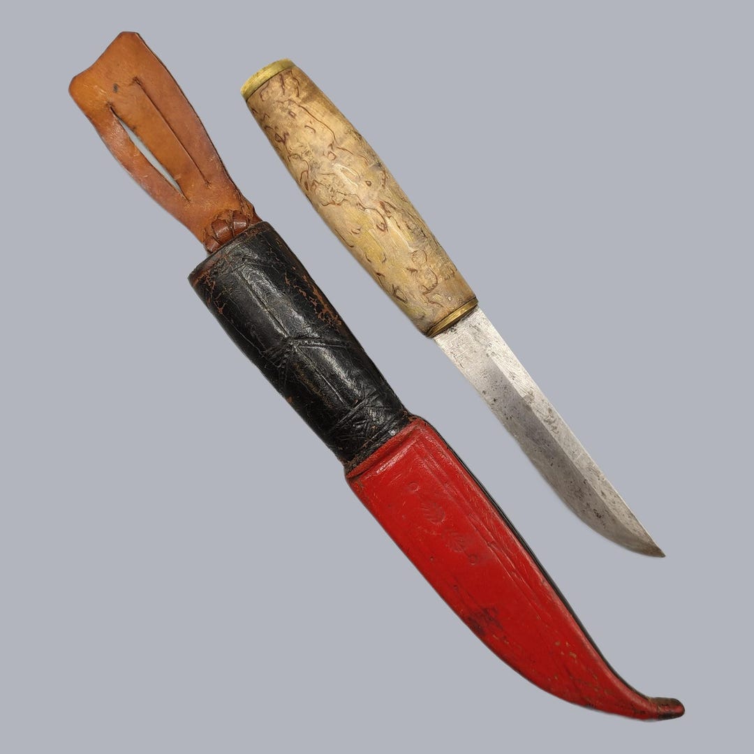 VINTAGE TOMMI PUUKKO Finnish Knife by Mauno Tolonen Hyrynsalmi Finland ...