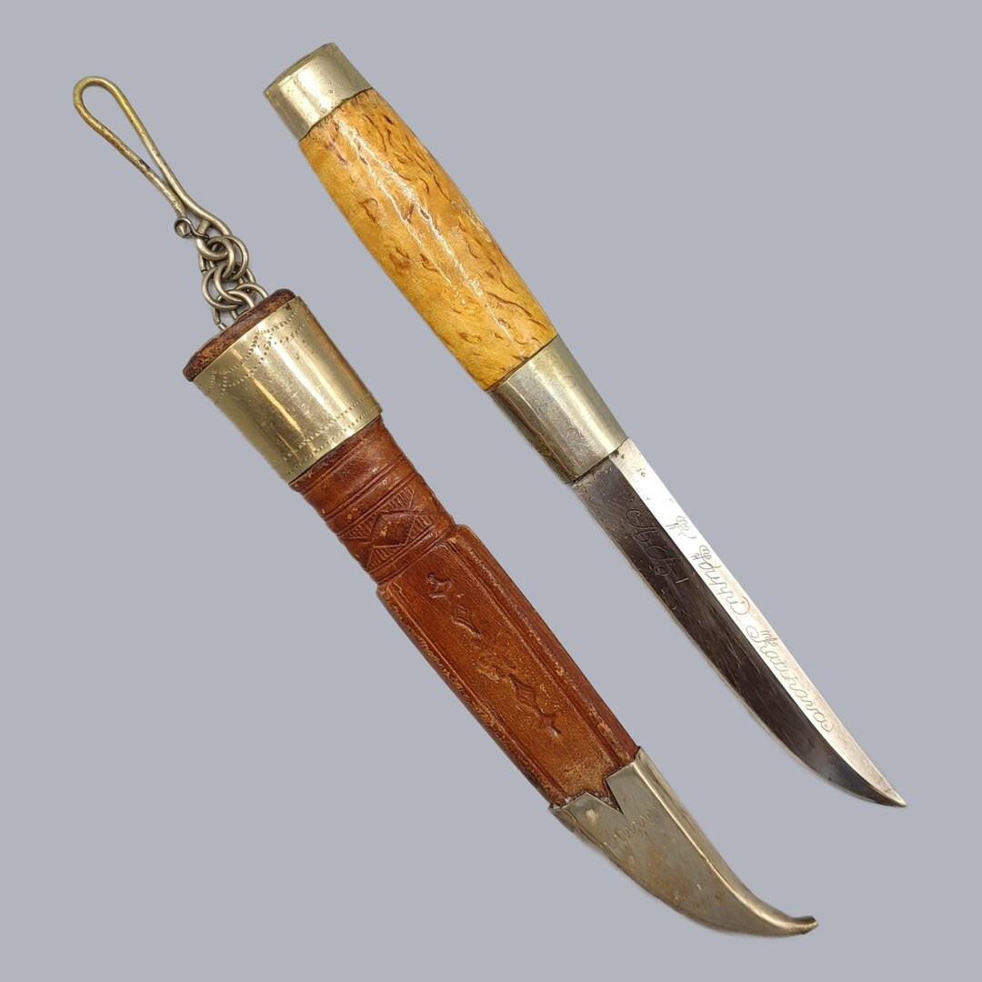 ANTIQUE KAUHAVA PUUKKO Finnish Knife by Master Mikko Jouppi Kauhava ...