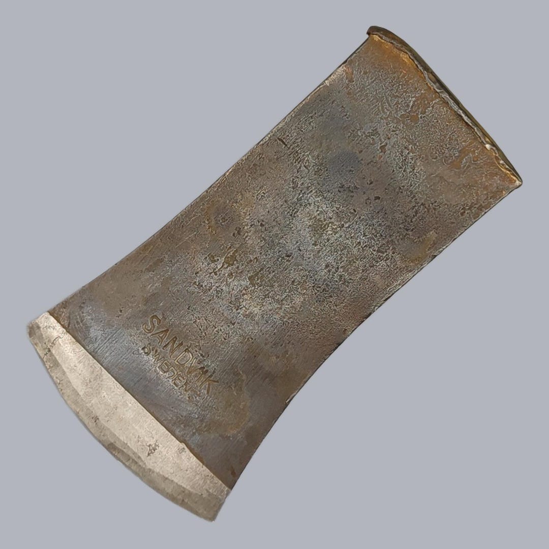 Vintage 1960s Swedish Axe Head Sandvik 0.8 Yankee Pattern Hatchet ...