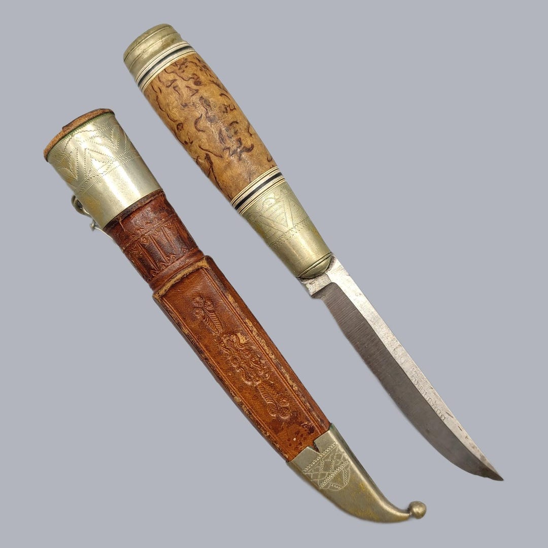 ANTIQUE KAUHAVA PUUKKO Finnish Knife by Iisakki Järvenpää Kauhava ...