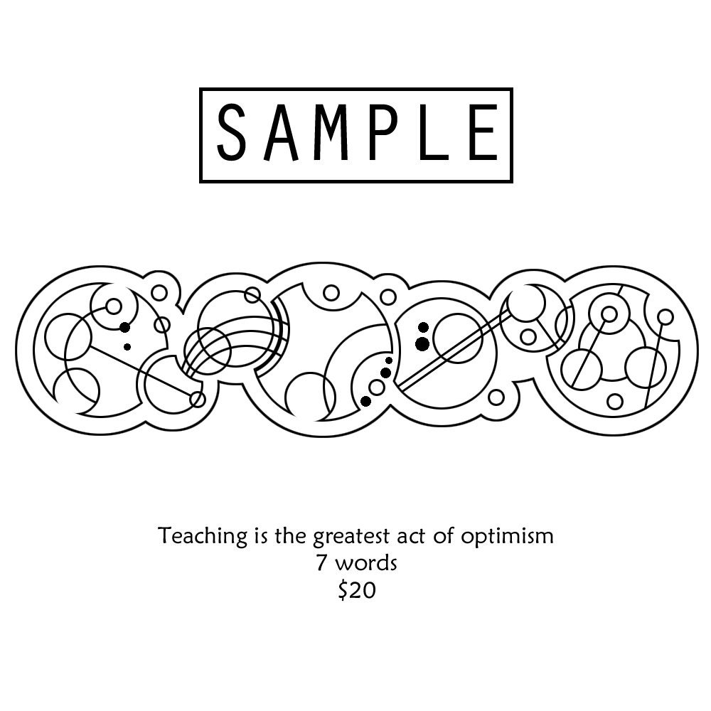 Linear Circular Language Custom Translation Digital File - Etsy