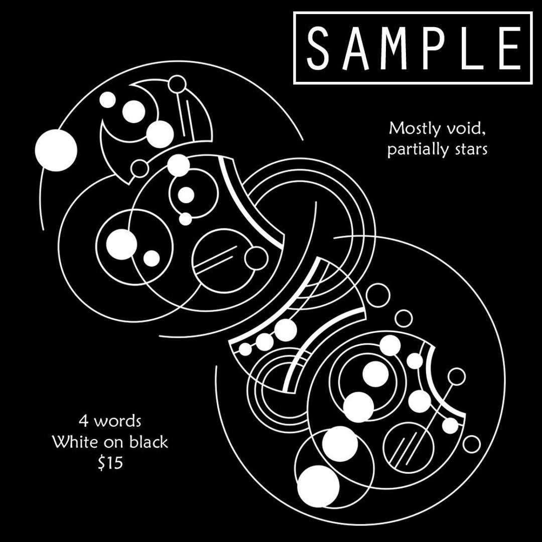 Circular Gallifreyan Custom Translation Digital File - Etsy