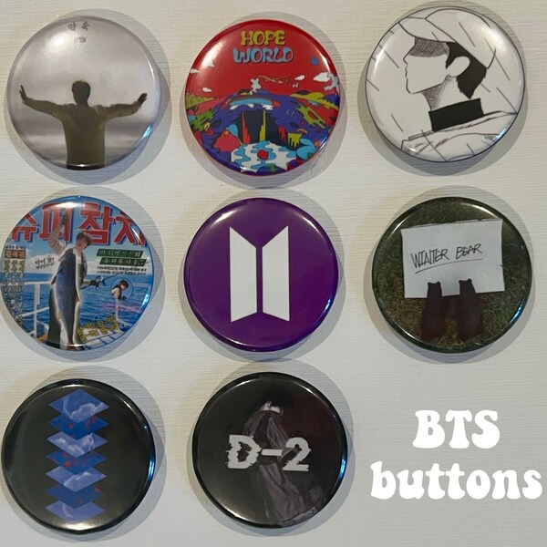 Bts Buttons - Etsy