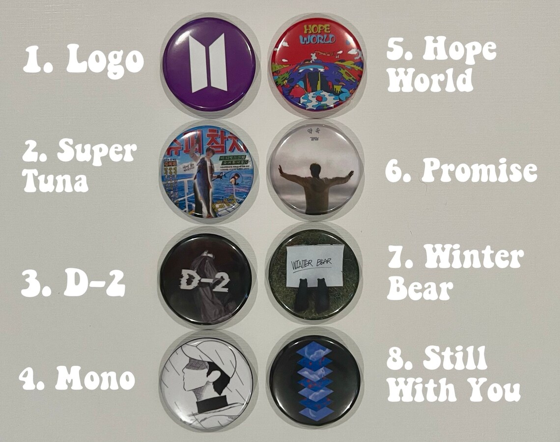 BTS Buttons | Etsy