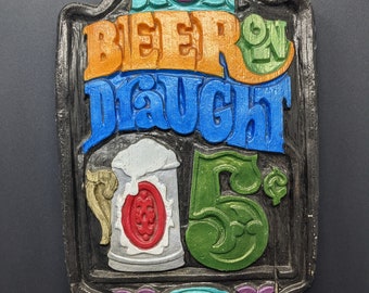 Draught Beer Sign - Etsy