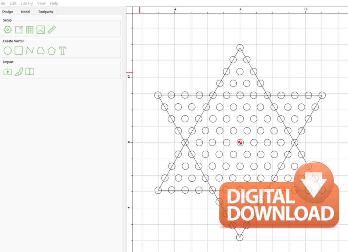 Chinese Checkers Board Template in a Scalable Vectors Graphics Digital ...
